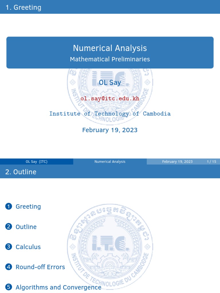 Numerical Analysis Chapter 1 | PDF | Limit (Mathematics) | Function (Mathematics)