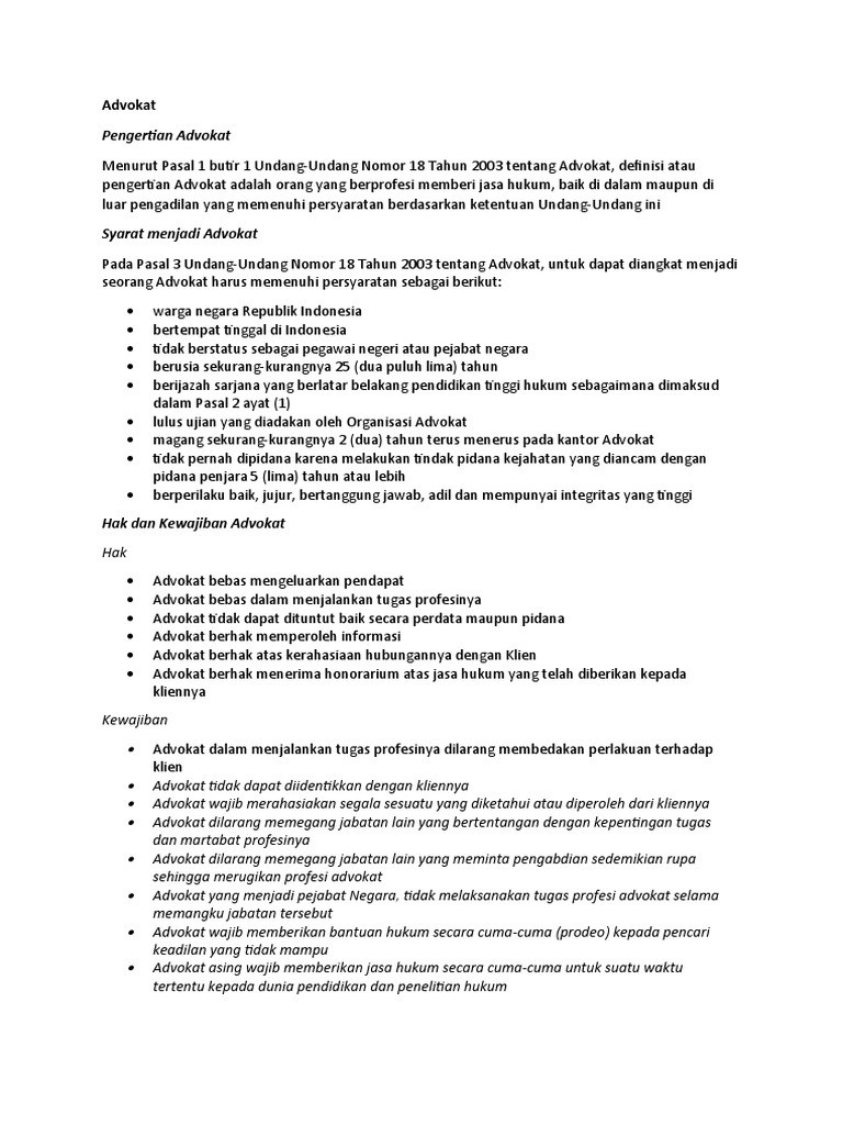 Advokat | PDF
