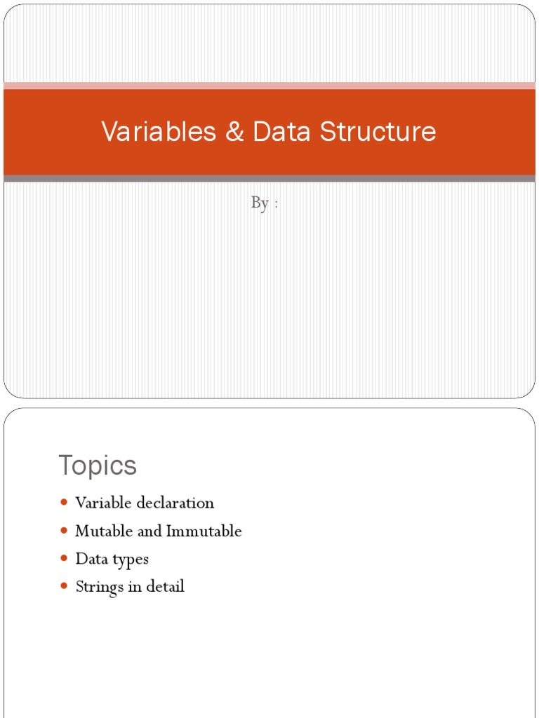 Variables And Data Structure Pdf String Computer Science Variable Computer Science 4663