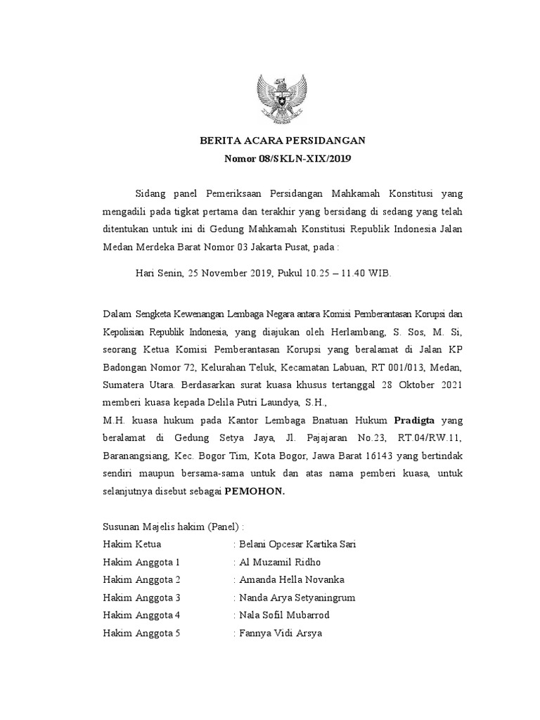 BAP 1 Pemeriksaan Pendahuluan | PDF | Hukum