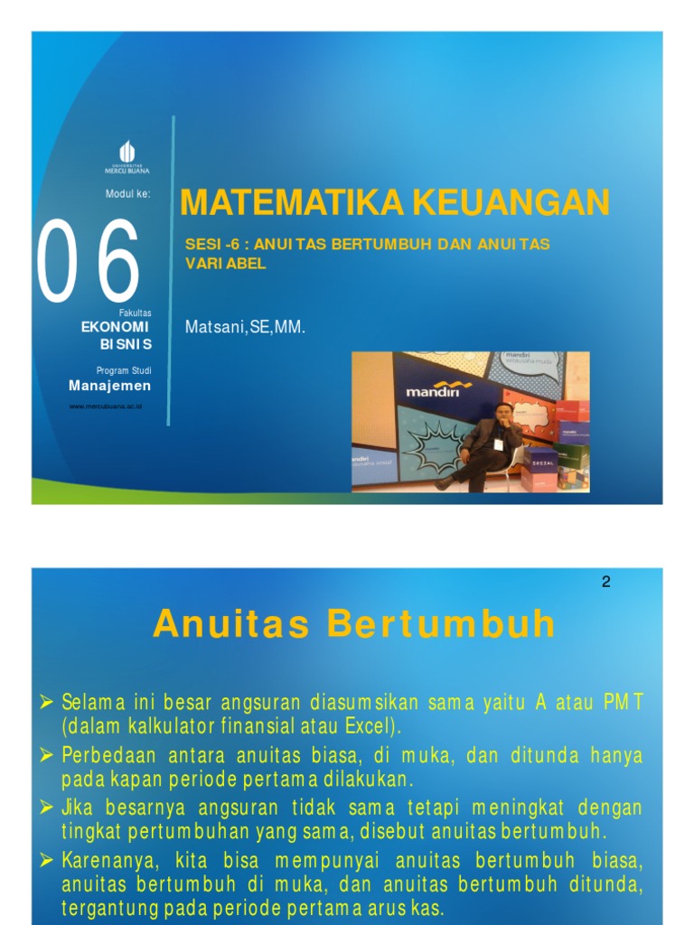 Matematika Bisnis (TM6) | PDF