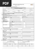 DSWD 4Ps Beneficiary Data Update Request Form Page 1 | PDF
