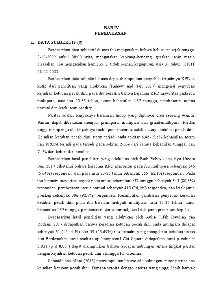 BAB IV KPD Revisi III | PDF