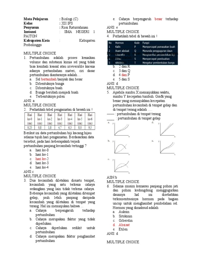 Soal Lintas Minat Bio Xii | PDF