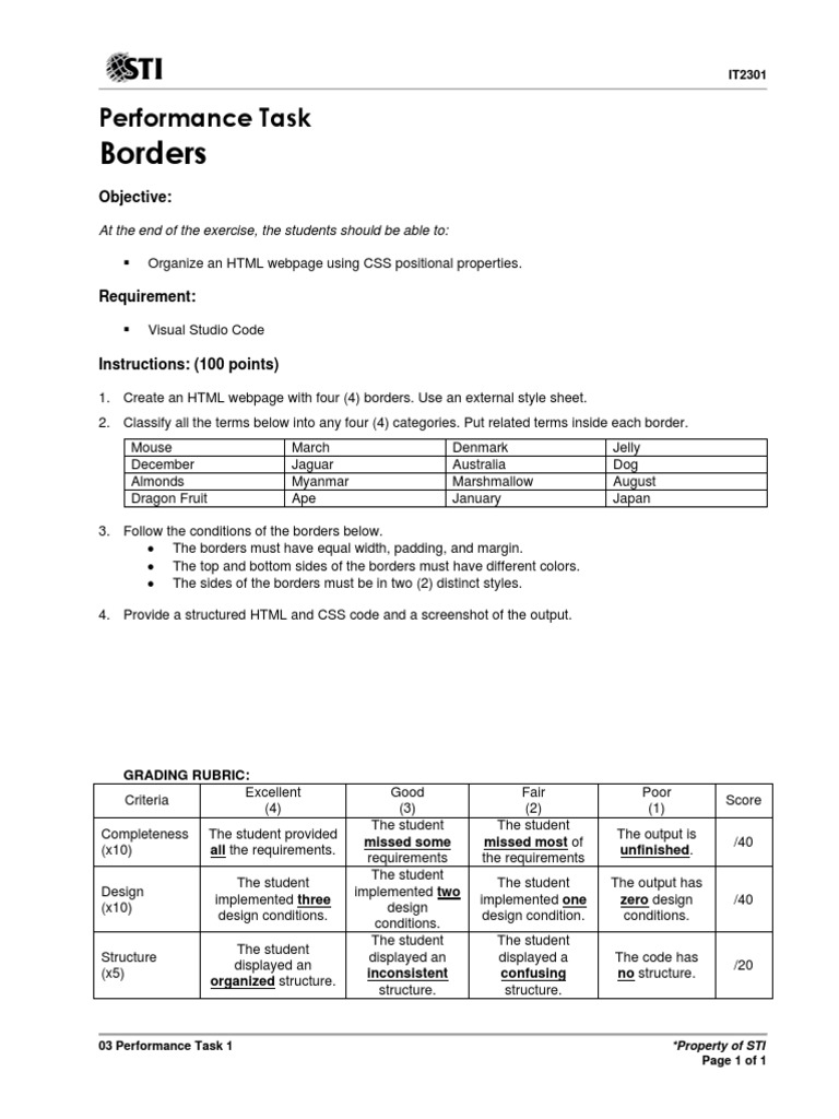 03 Performance Task 1 2 | PDF | Cyberspace | Hypertext 03 Performance Task 1 2 | PDF | Cyberspace | Hypertext