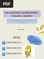 Las Oraciones Condicionales . | PDF | Ocio