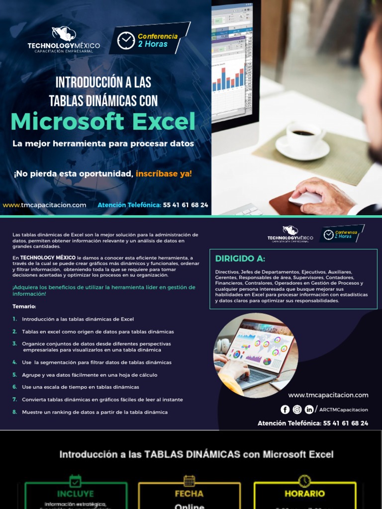 Introduccion A Las TABLAS DINAMICAS Con Microsoft Excel (20221005130413) | PDF | Microsoft Excel ...