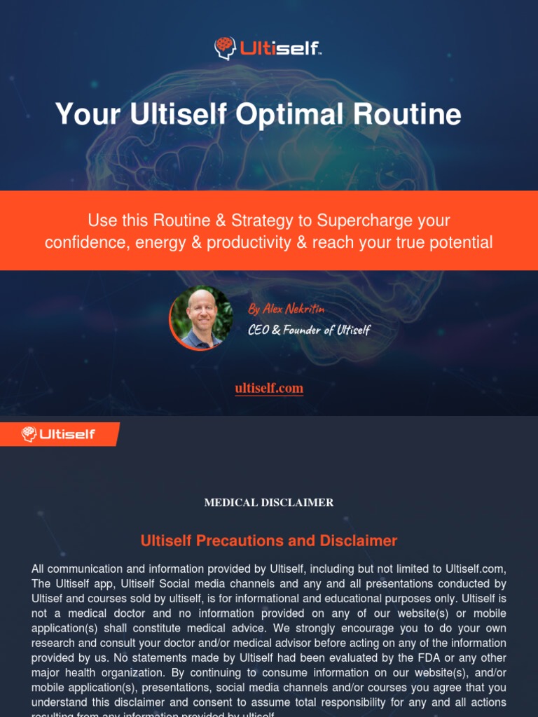 Your Personalized Path to Peak Performance: An Optimal Routine Designed ...