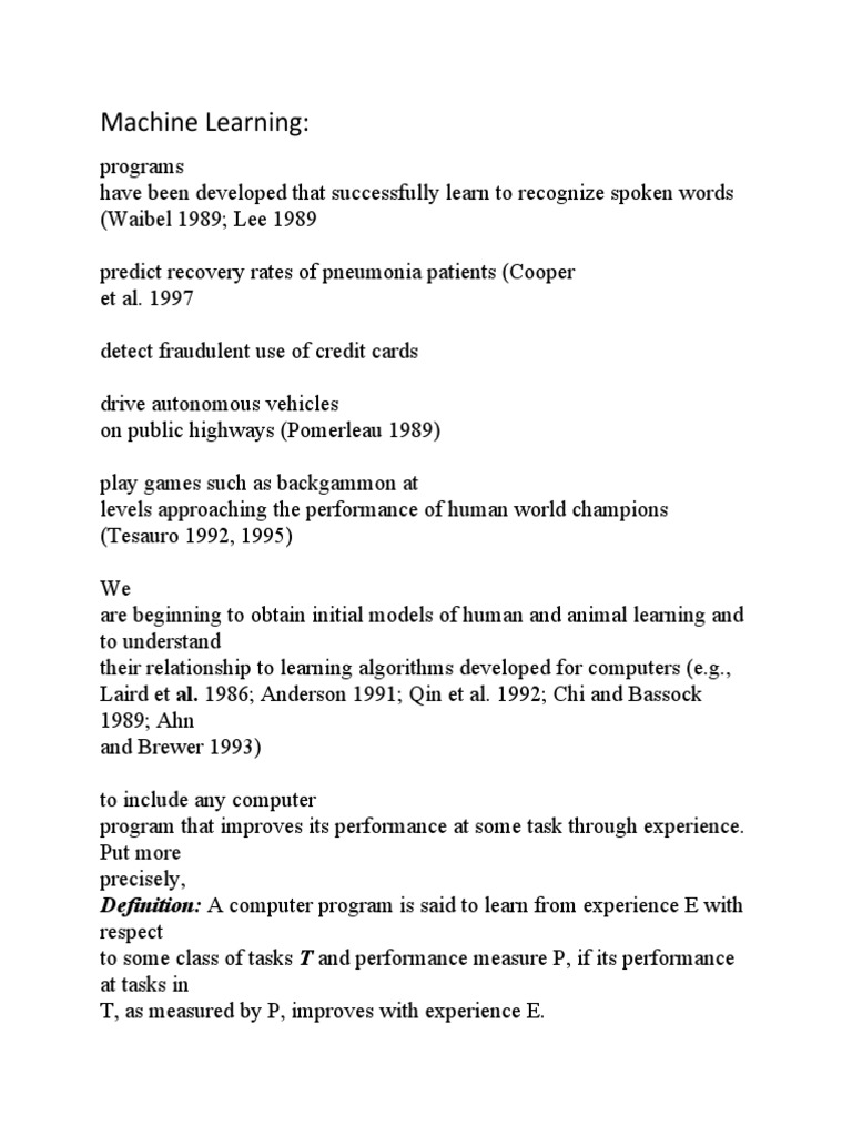 Machine Learning Models & Applications | PDF | Machine Learning | Learning
