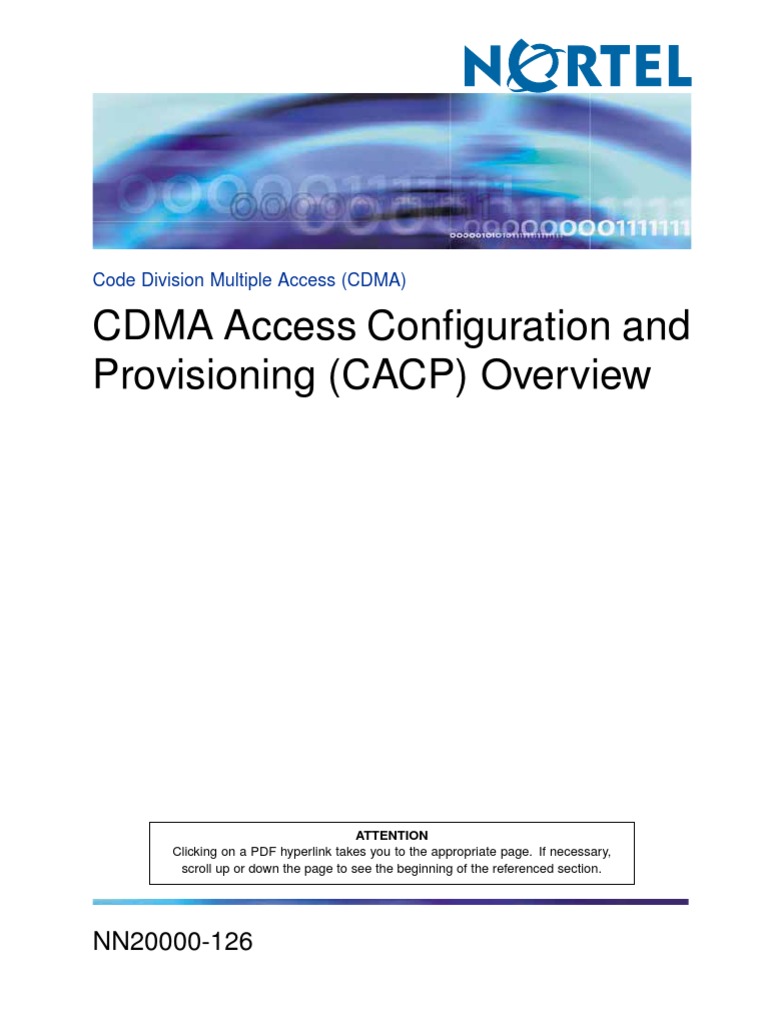 CDMA Access Configuration and Provisioning (CACP) Overview | PDF | Computer Network | Server ...