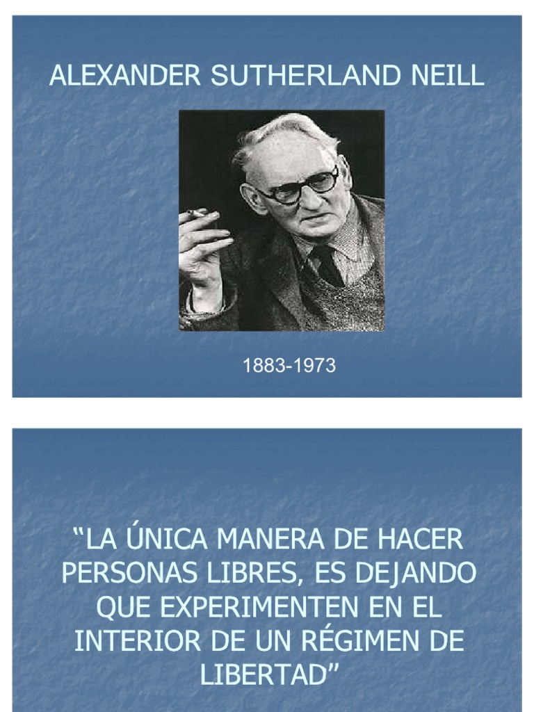 Alexander Sutherland Neill | PDF | Política