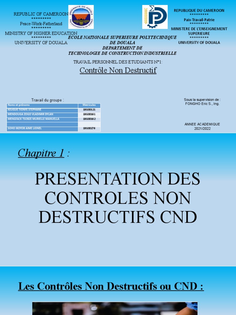 ContrôleNon Destructif - Généralités | PDF | Contrôle non destructif ...