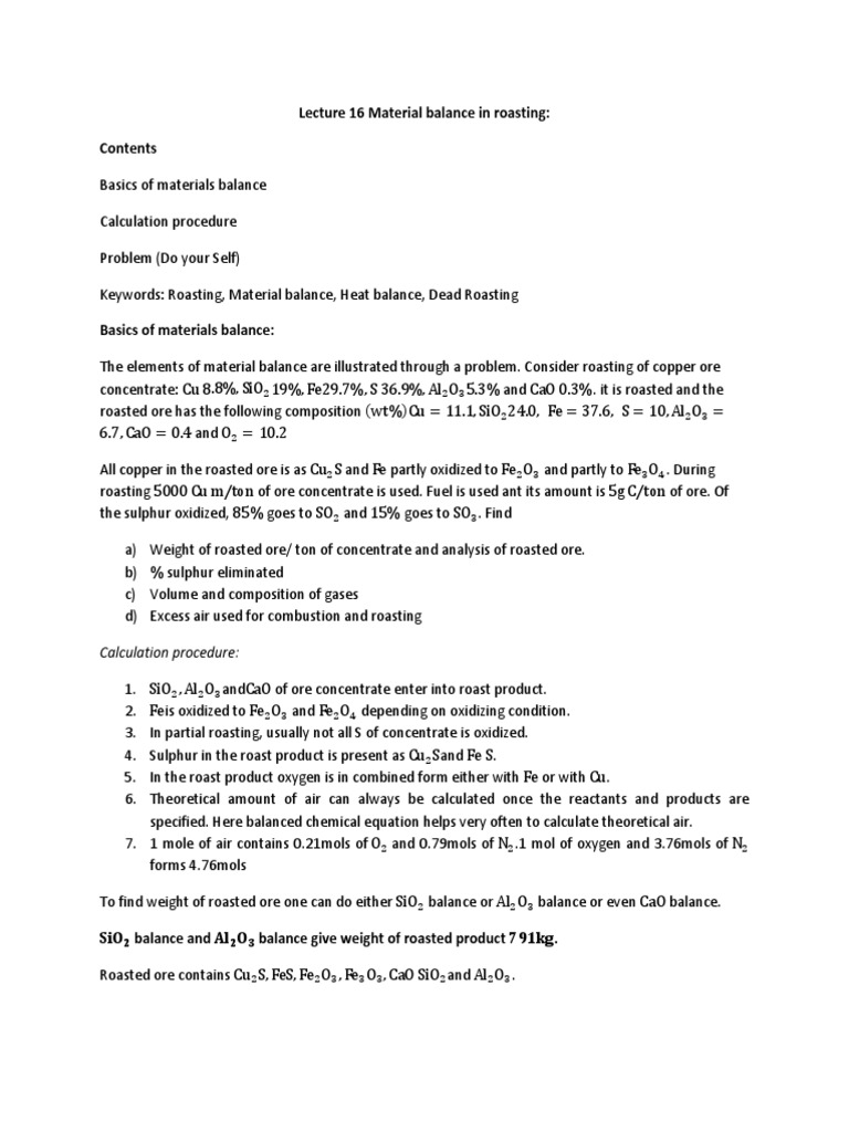 Lecture 16 | PDF | Sulfur | Iron