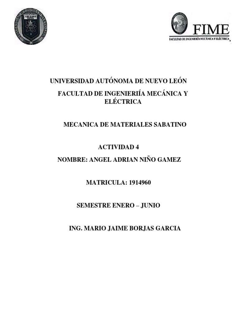 Actividad4-Mecanicas de Materiales | PDF