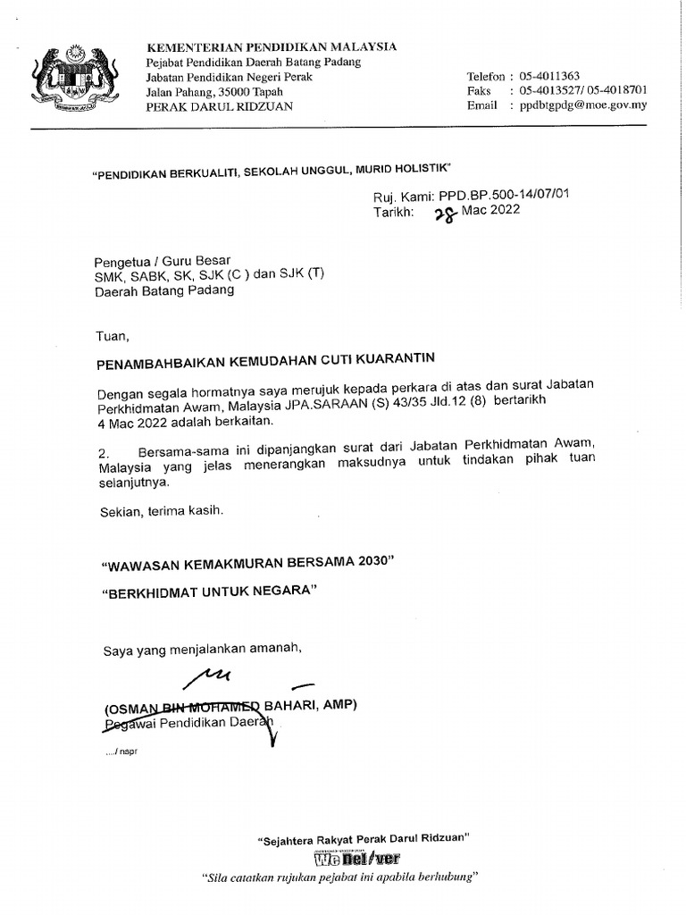 PENAMBAHBAIKAN_KEMUDAHAN_CUTI_KUARANTIN | PDF