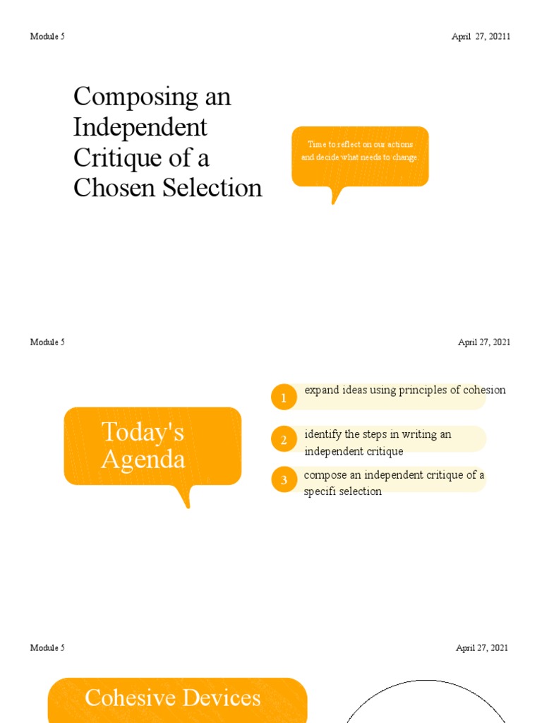 Composing An Independent Critique Of A Chosen Selection Pdf