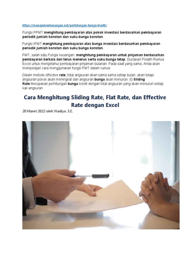 Cara Hitung Bunga 1 | PDF