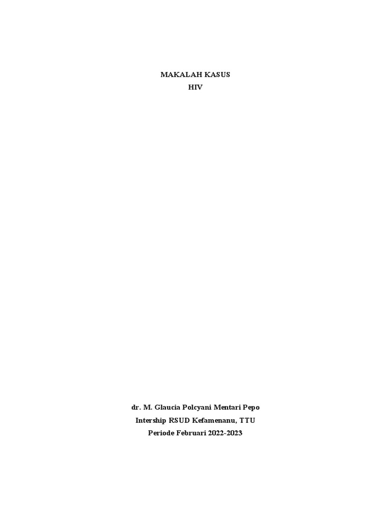 Lapkas HIV ISHIP 22 | PDF