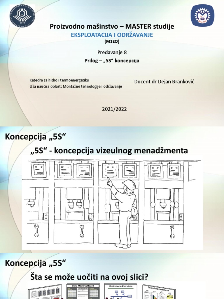 Predavanje 8 - Prilog 5S Koncepcija PDF | PDF