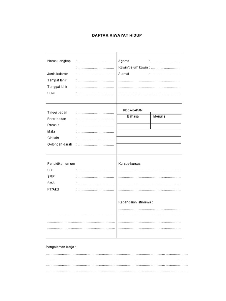 Https/diajurit - Tni-Au - Mil.id/berkas/form/blangko Administrasi PDF | PDF