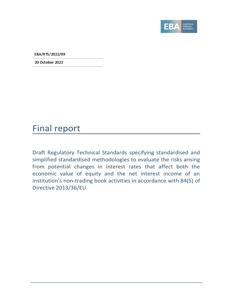 Final Draft RTS On SA | PDF | Interest | Basel Iii Final Draft RTS On SA | PDF | Interest | Basel Iii