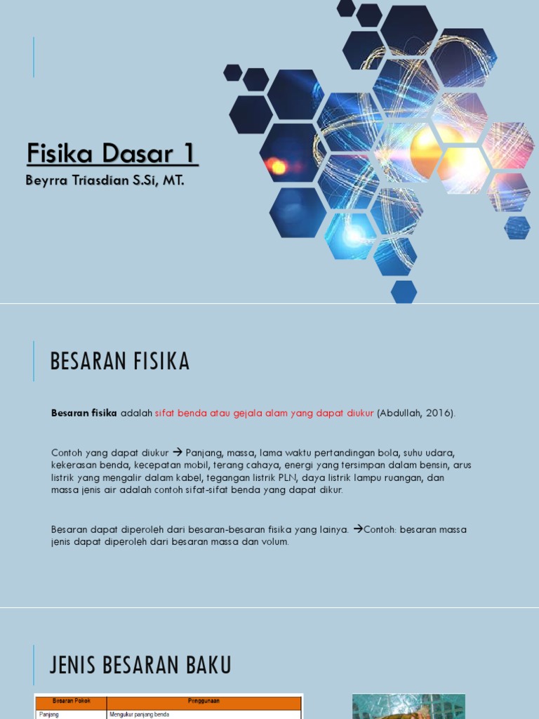 PPT-1 - Besaran Fisika PDF | PDF