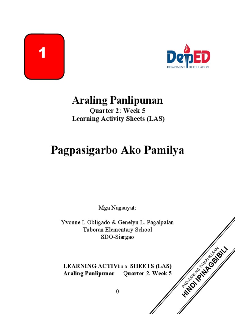 Aral Pan 1 Ulas - Q2 - Week 5 | PDF