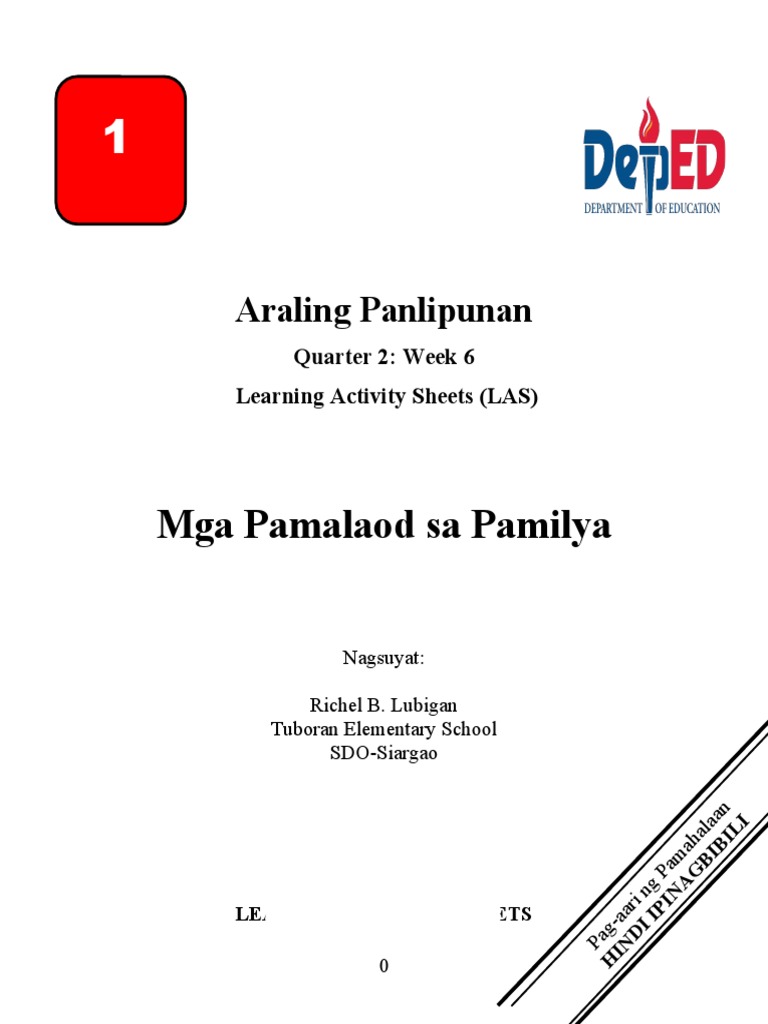 Aral Pan1 Ulas - Q2-Week 6 | PDF
