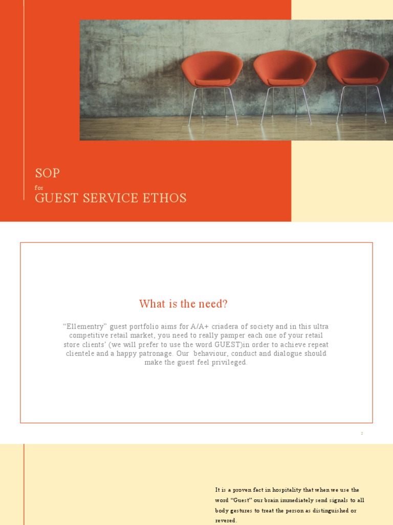SOP-Guest Service Ethos | PDF | Human Communication