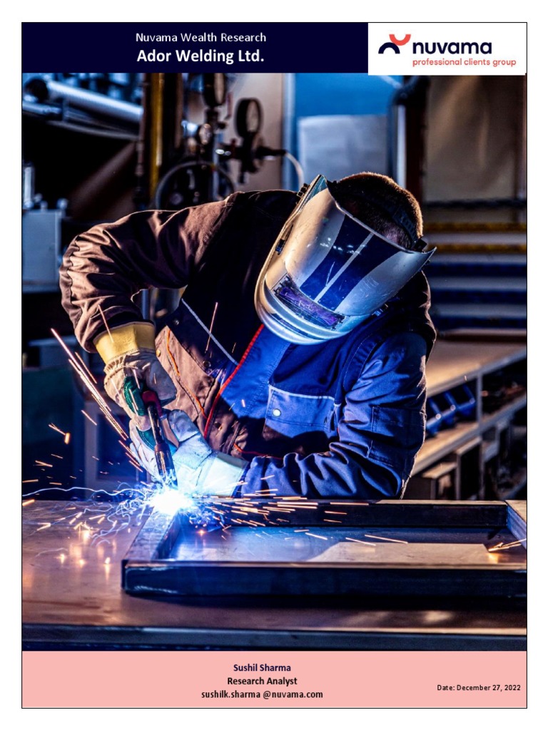Nuvama On Ador Welding | PDF | Welding | Construction