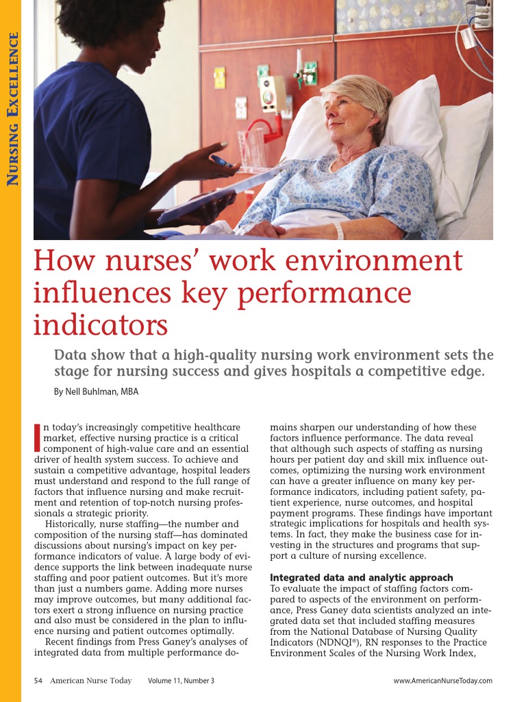 How Nurses' Work Environment Influences Key Performance Indicators | PDF | Nursing | Hospital
