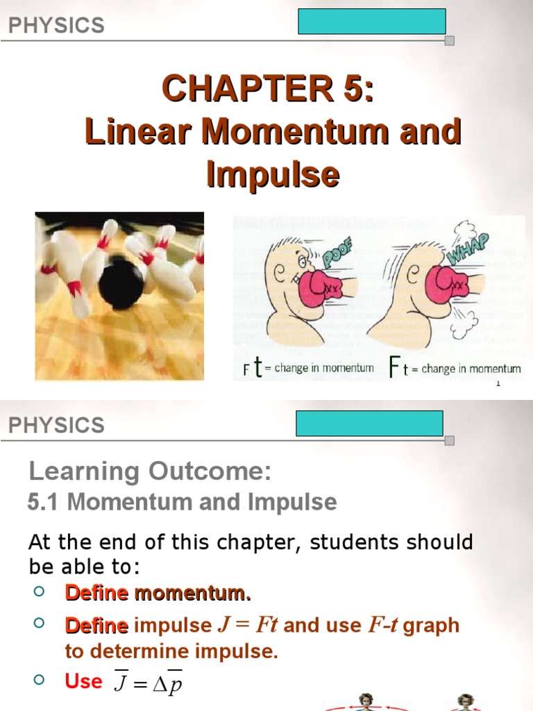 Linear Momentum and Impulse in Physics | PDF | Collision | Momentum
