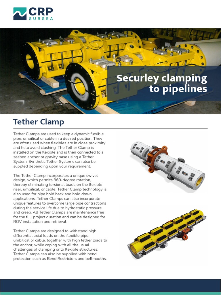 Tether Clamp for Subsea Applications | PDF | Pipe (Fluid Conveyance ...
