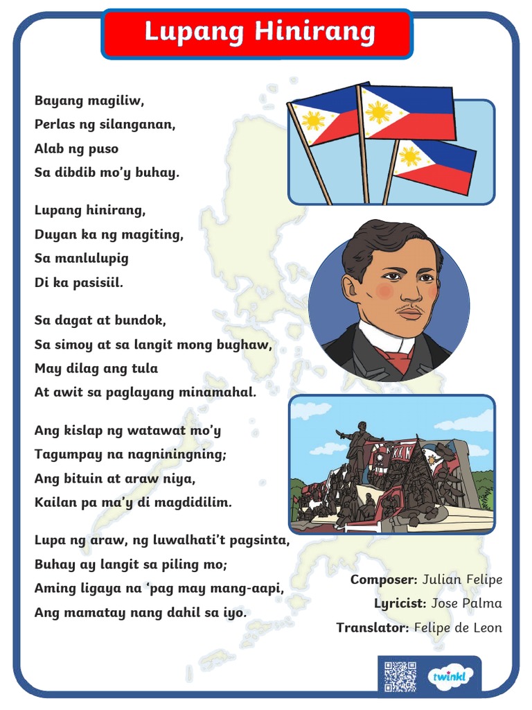 T 1658309152b Philippine National Anthem Poster With Philippine ...