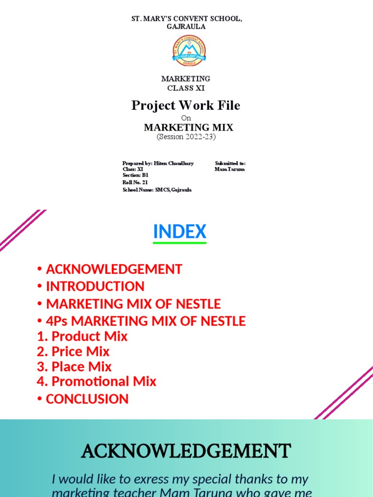 Hi10 Project Marketing | PDF | Nestlé | Marketing