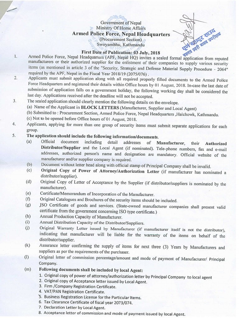 APF Notice | PDF