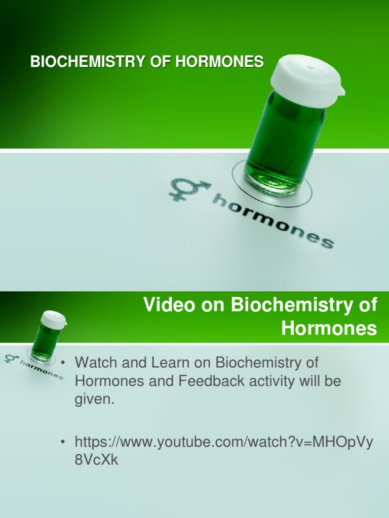 Biochemistry Of Hormones Pdf Hormone Endocrine System