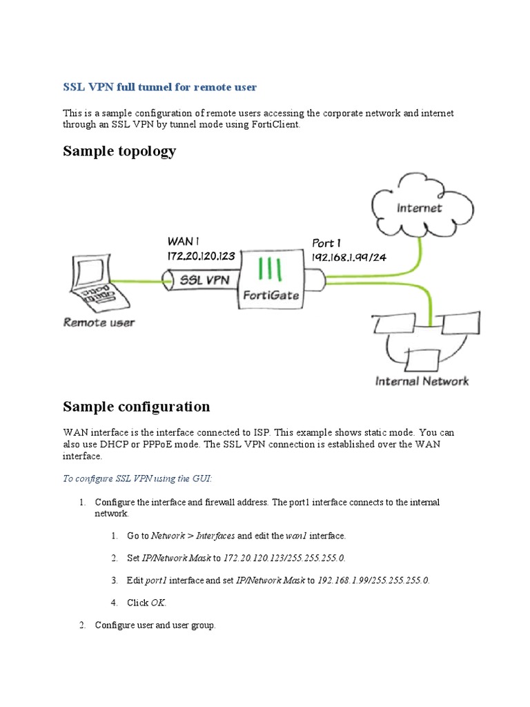 Fortigate SSL VPN With LDAP User Authentication | PDF | Virtual Private Network | Ip Address