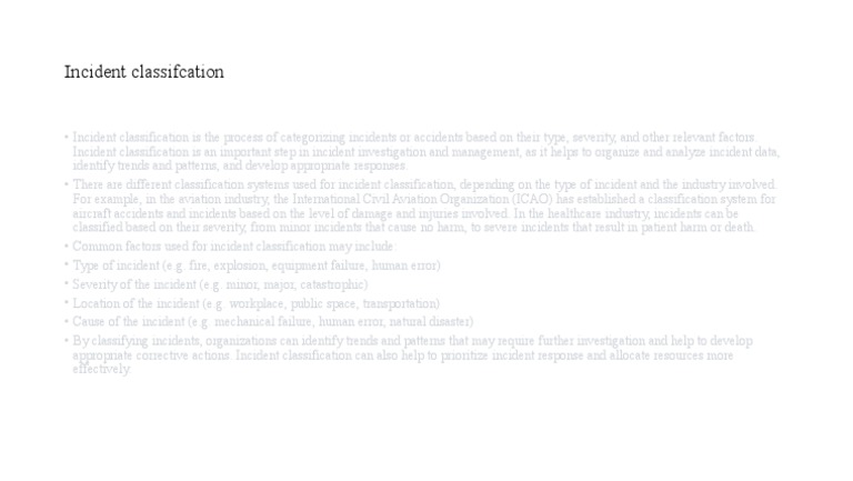Icam Incident Classification Pdf
