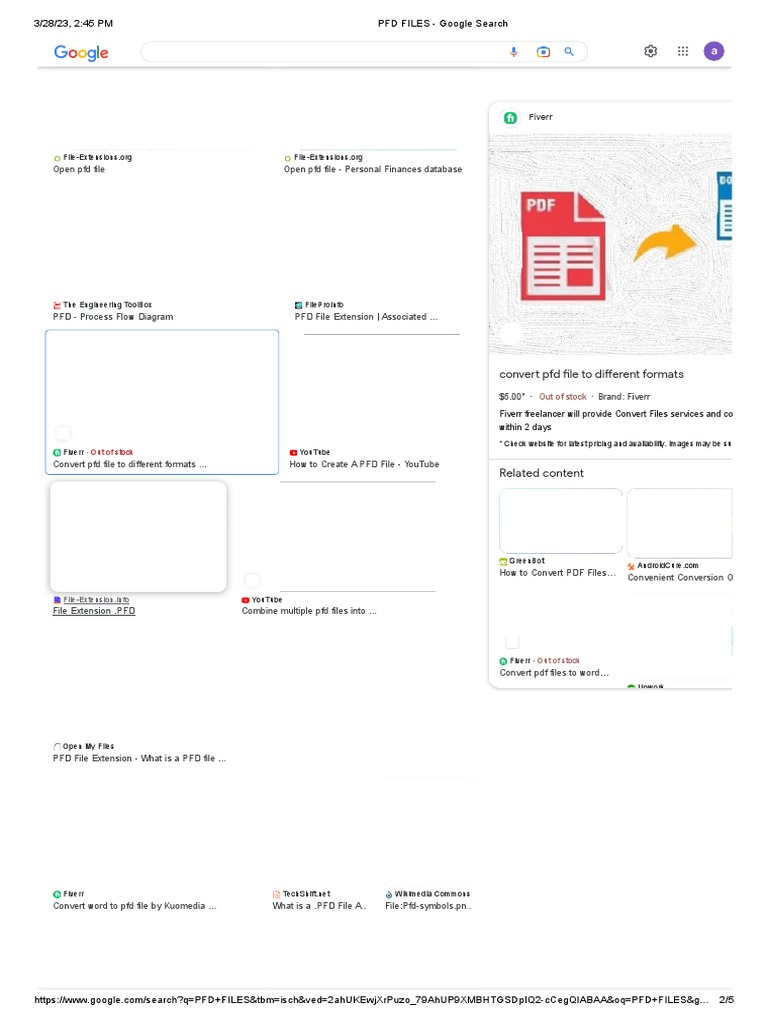 Exploring the Various Uses and Formats of PFD Files Through a Google Search | PDF | Internet ...