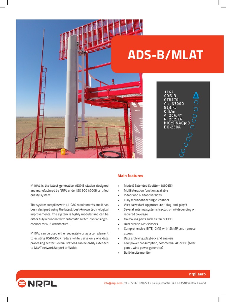 NRPL ADS-B Esite A4 2002114 2 | PDF | Telecommunications Engineering ...