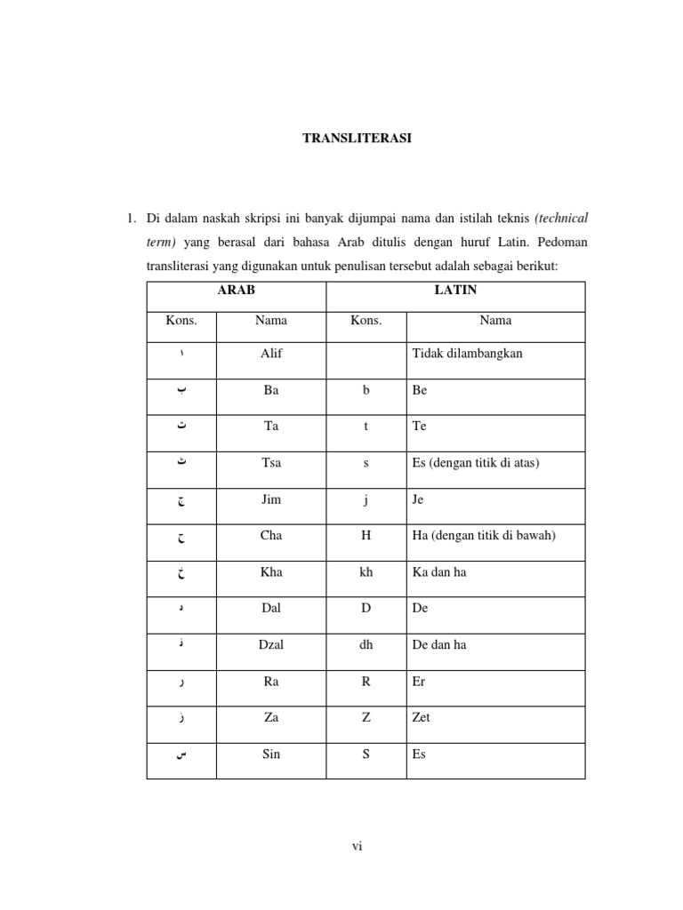 TRANSLITERASI | PDF
