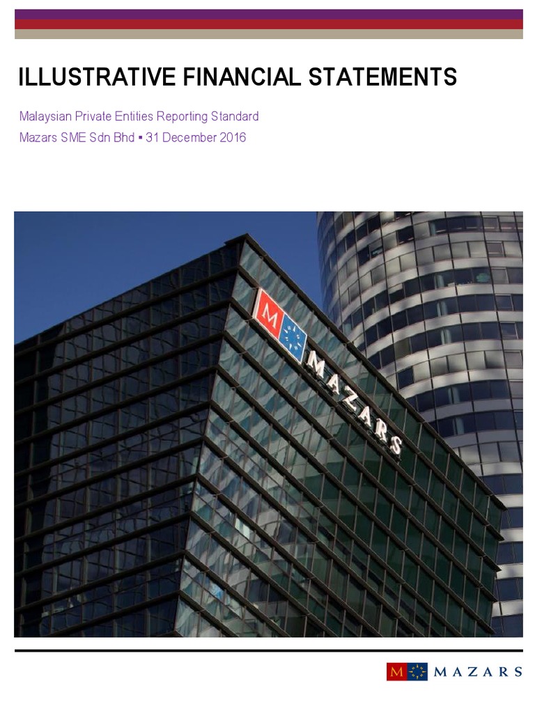 MAZARS MODEL FS (MPERS) 2016 - External (Final) | PDF | Depreciation ...