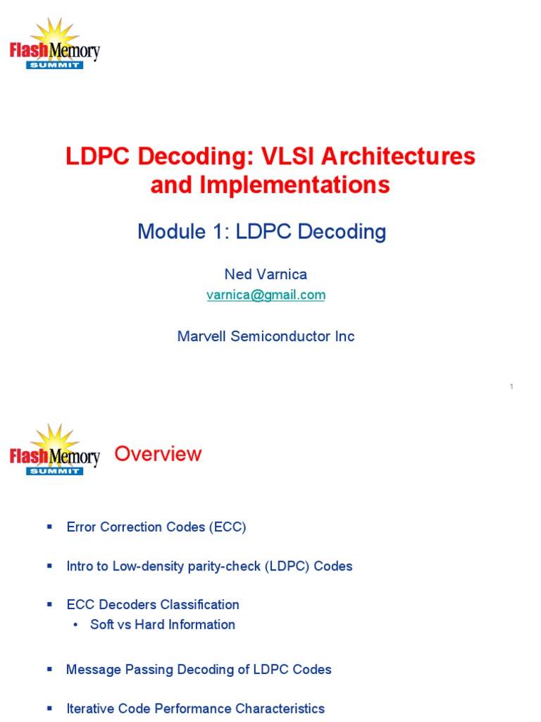 VLSI Architectures and Implementations | PDF | Low Density Parity Check Code | Error