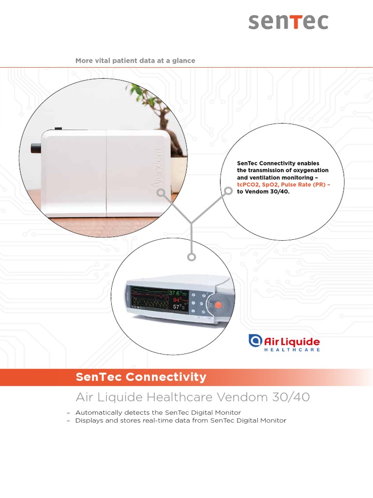 Sentec Connectivity: Air Liquide Healthcare Vendom 30/40 | PDF