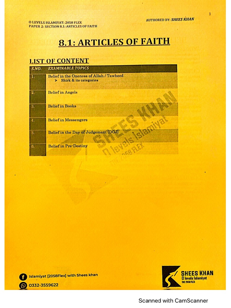 Articles of Faith | PDF