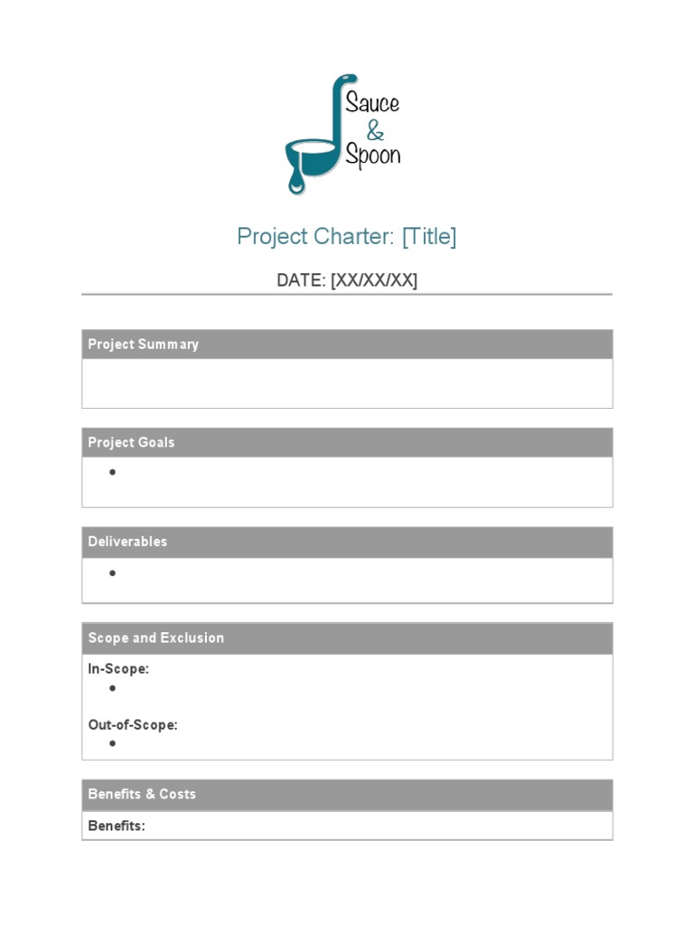 Activity Template Project Charter | PDF