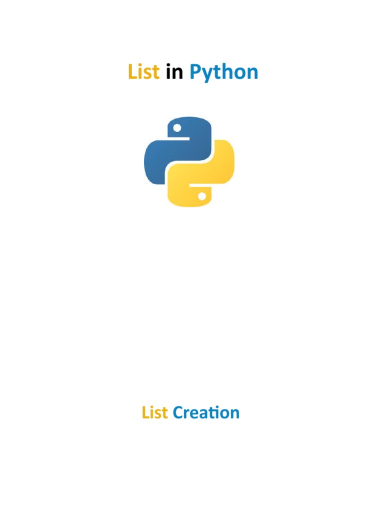 List Sequence in Python | PDF | Parameter (Computer Programming) | Python (Programming Language)