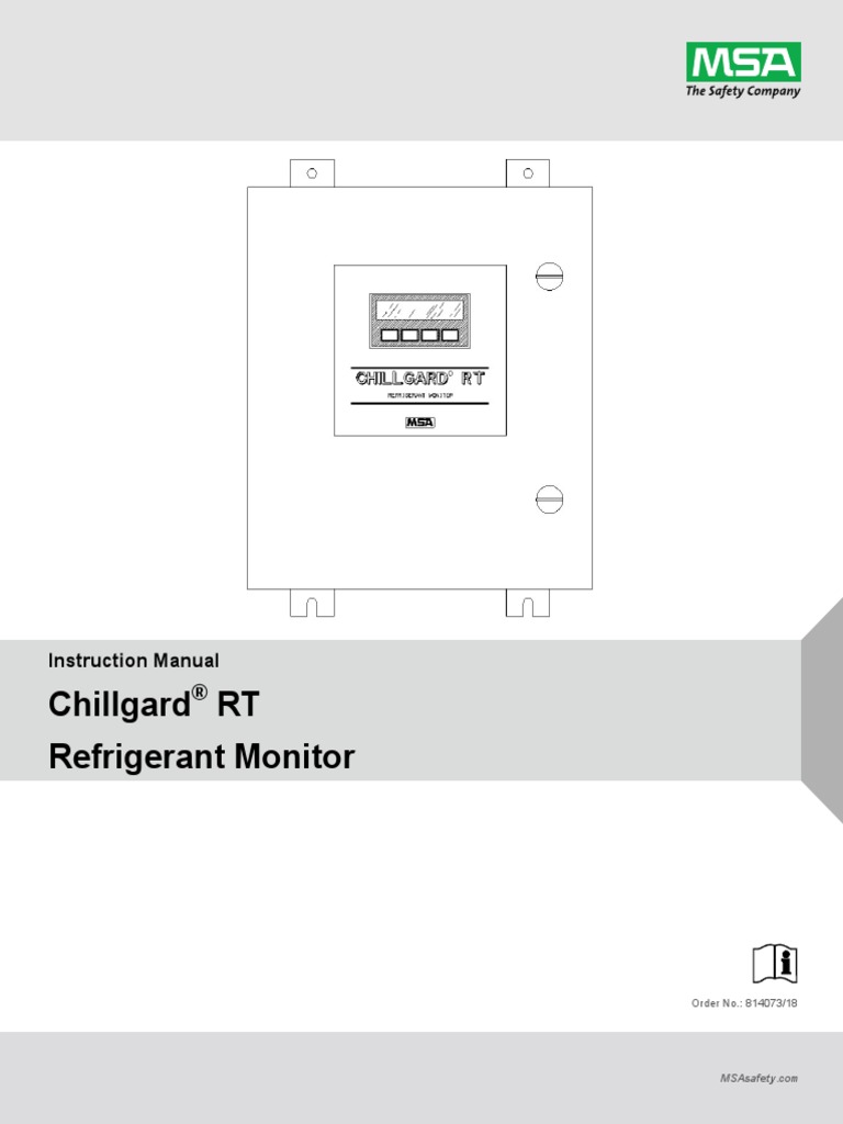 Chillgard RT Refrigerant Monitor Instruction Manual - EN | PDF
