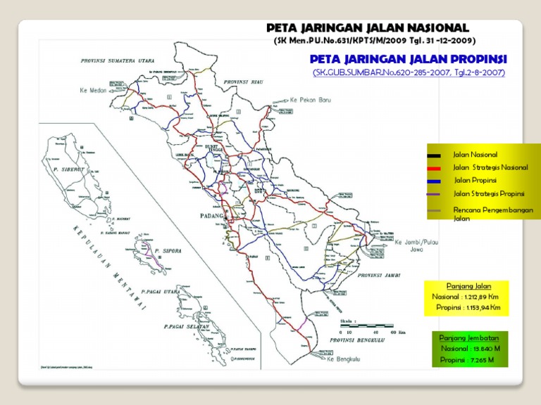 Peta Jaringan Jalan Nasional dan Propinsi | PDF